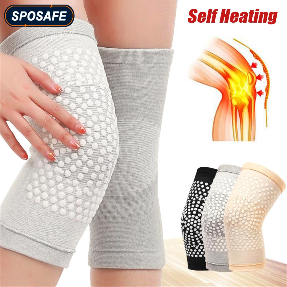 2Pcs Self Heating Support Knee Pad Knee Brace Warm for Arthritis Joint ...