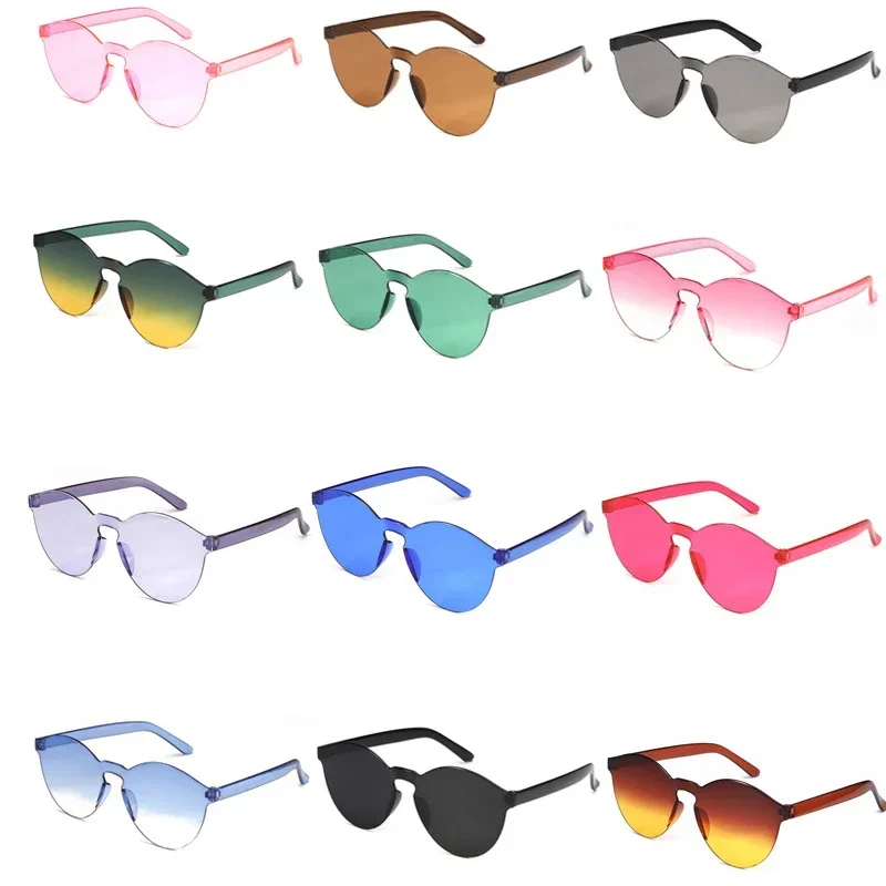 New-Frameless-Jelly-Transparent-Glasses-Retro-Candy-Color-Eyewear-Men-s ...