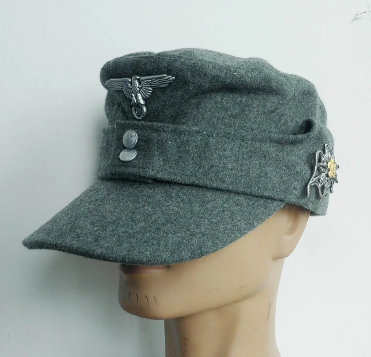 Military-REPRO-WWII-WW2-German-Army-M43-Field-Wool-Cap-Hat-German-Eagle ...