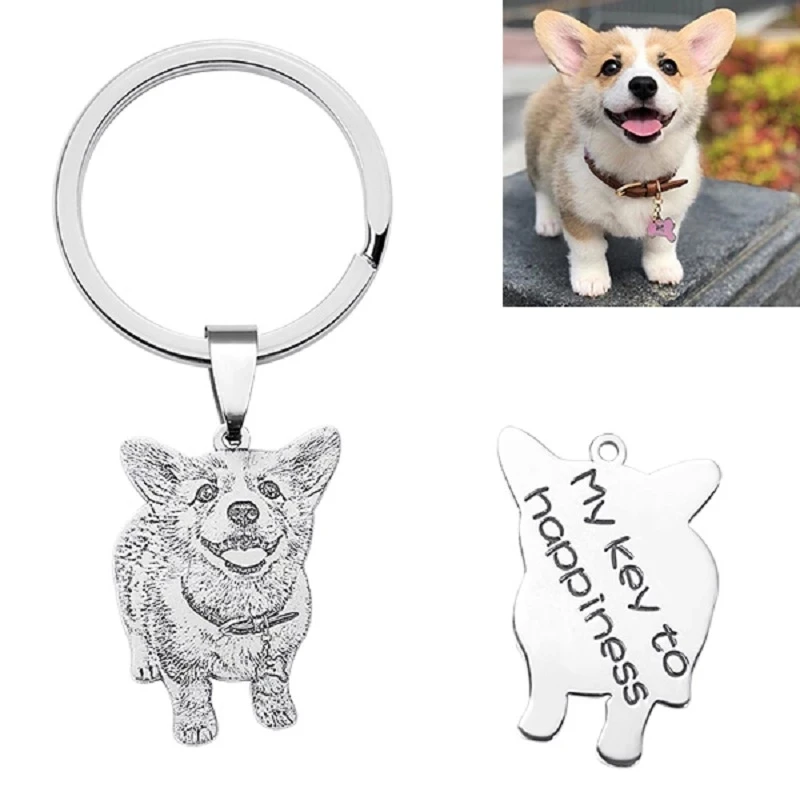 Dascusto-Customized-Pet-Photo-Keychain-Stainless-Steel-Dog-Tag-Key ...