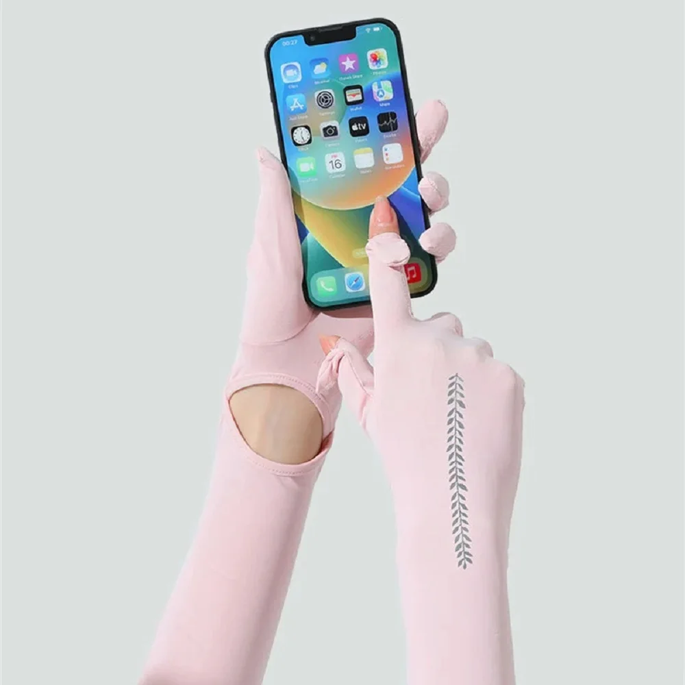 UV-Solar-Arm-Sleeves-Men-Cycling-Gloves-Hand-Long-Sleeves-Driving-Arm ...