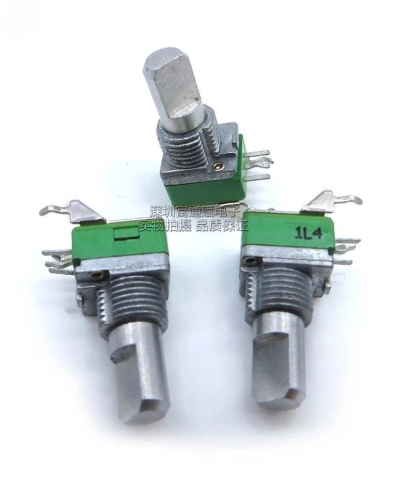 5PCS-RD901-Single-Potentiometer-B10K-B20K-B100K-A250K-Half-Shaft-15MM ...