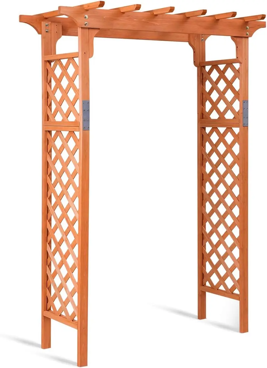 88inch-Wood-Garden-Arbor-Wedding-Arch-for-Outdoor-Patio-Wedding-Bridal ...