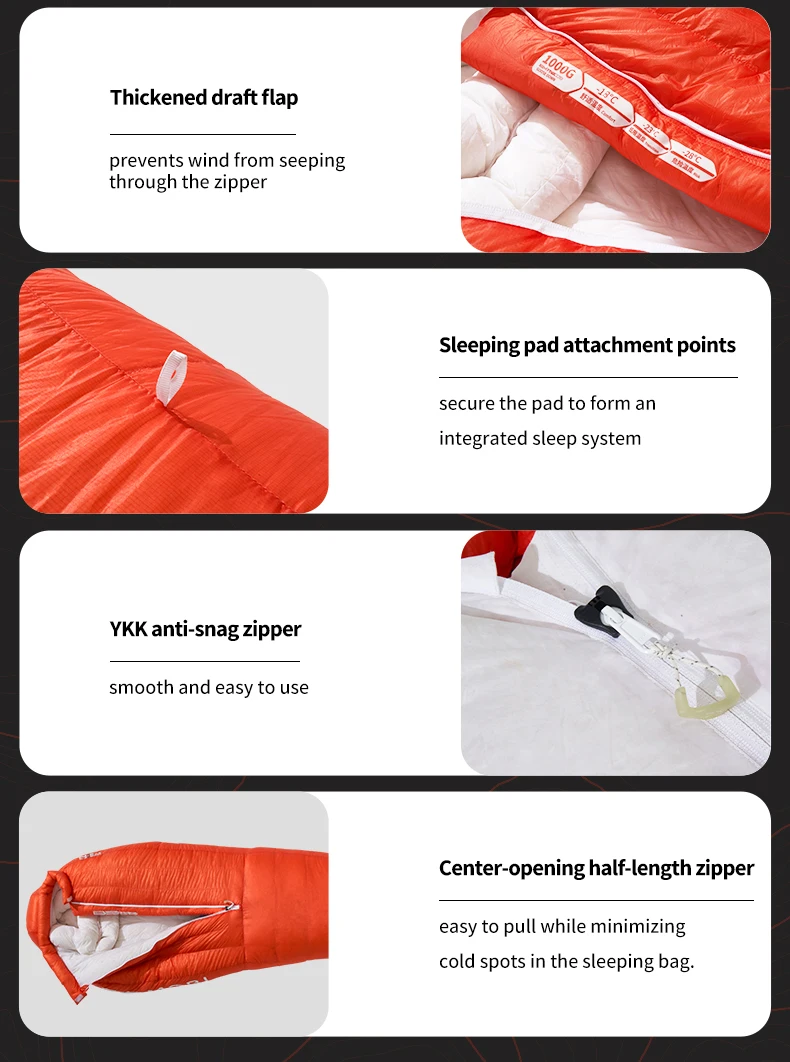 Mobi Garden спальный мешок на гусином пуху сверхлегкий портативный ...