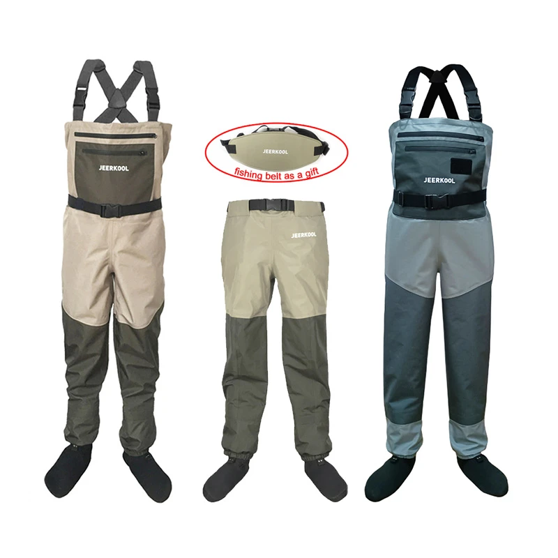 Fishing Waders Hunting Suit 3 Layer Waterproof Wading Pants With ...