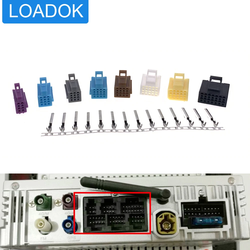 4-6-8-10-14-Pin-Car-Radio-Stereo-Audio-RCA-Connector-Automotive-Wiring ...