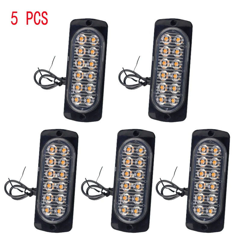Luz-LED-lateral-ultrafina-para-coches-camiones-y-remolques-5-piezas-12 ...