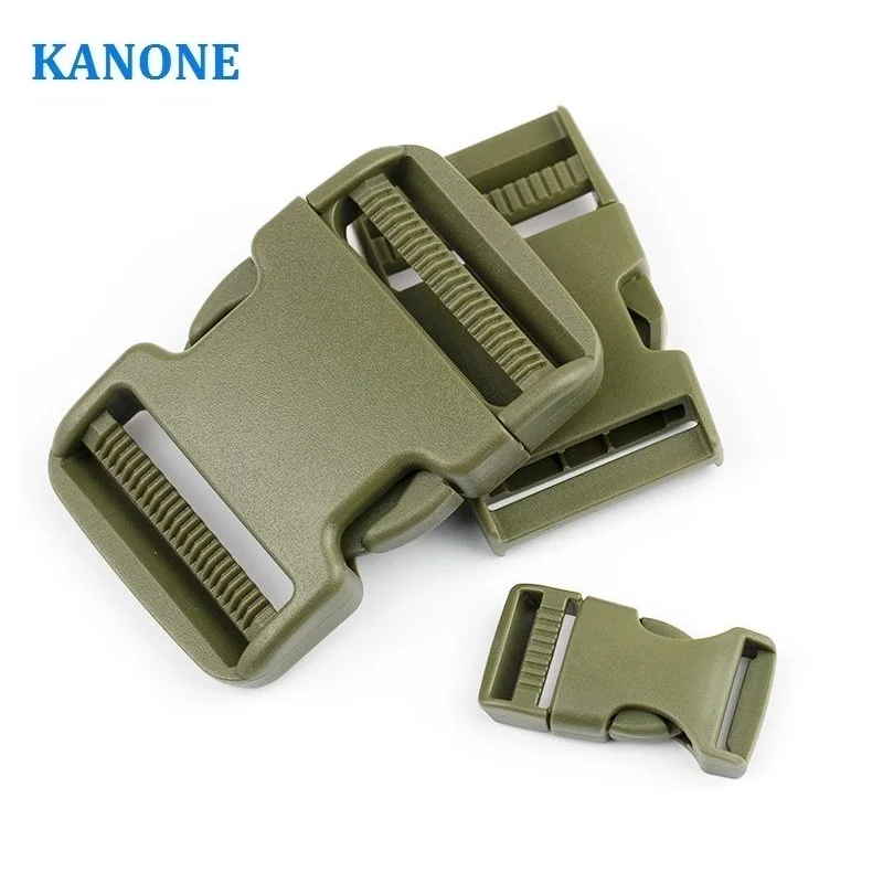 2PCS Plastic Molle Buckles - Dual Adjustable Side Release for 20-50mm ...