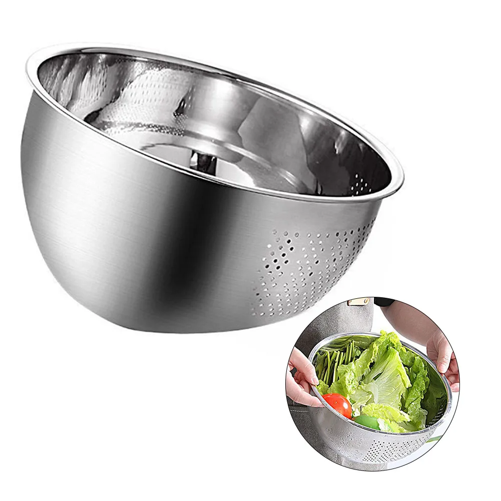 Rice-Washing-Bowl-Stainless-Steel-Drainage-Basket-Slanted-Bottom-Rice ...