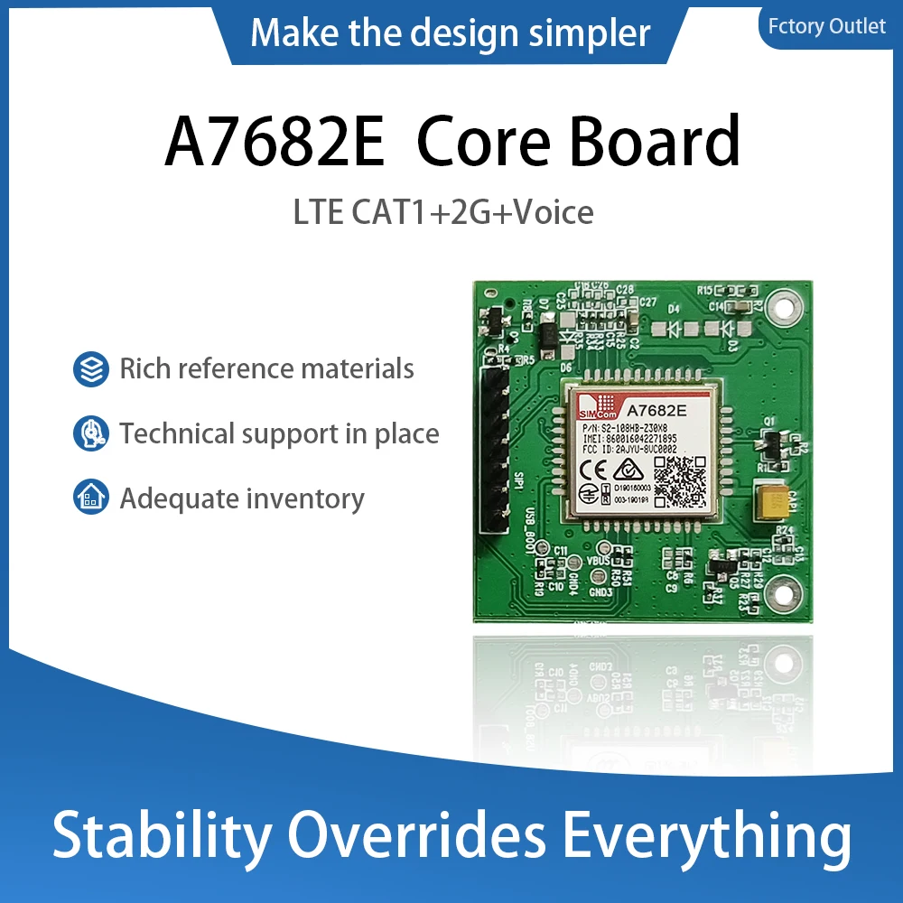 SIMCOM A7682E Core board LTE Cat 1 module LTE-FDD/GSM/GPRS/EDGE A7682 ...