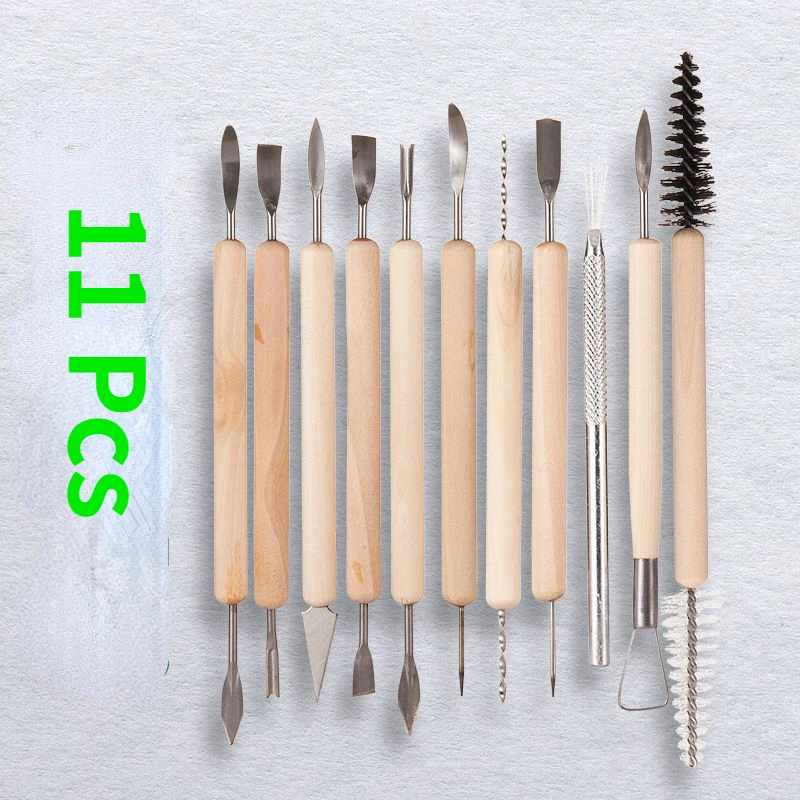 11Pcs-set-Pottery-Tools-Clay-Sculpting-Carving-Tool-Set-Essential ...