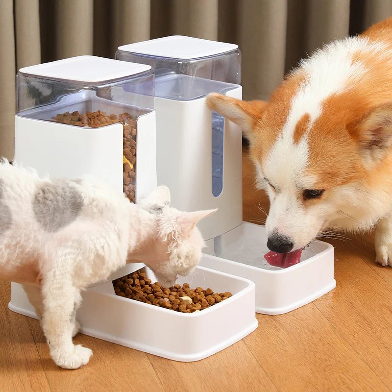 3-5L-Cat-Feeding-Bowl-Cat-Gravity-Action-Automatic-Food-Bowl-Pet ...