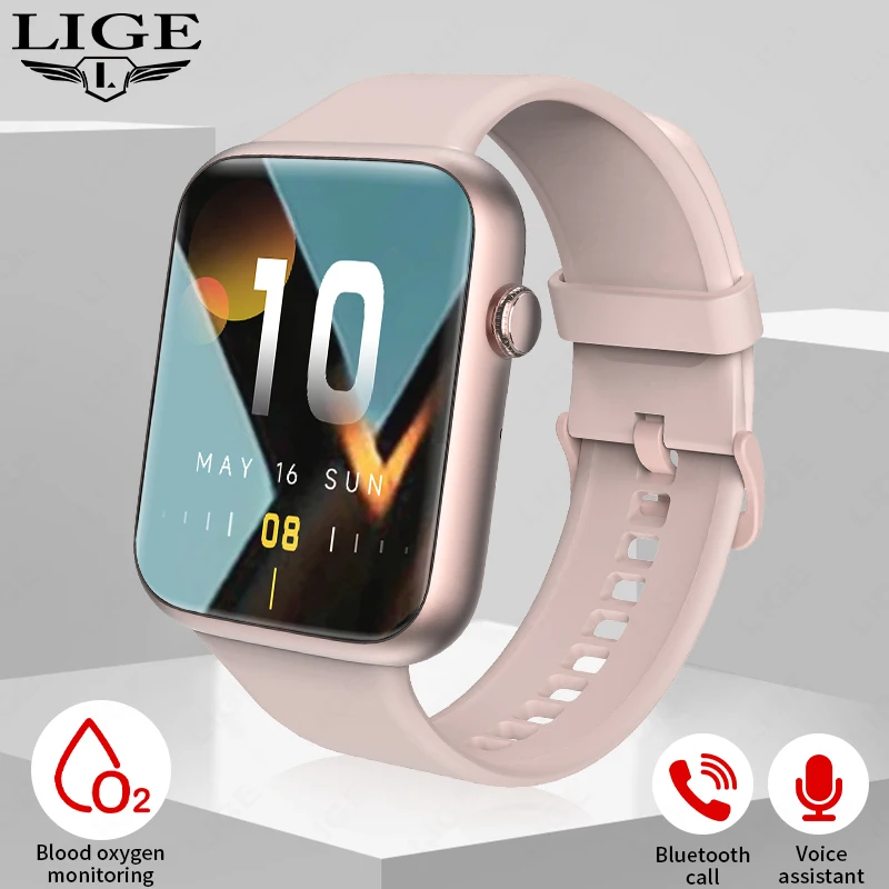 LIGE-Bluetooth-Call-Smartwatch-For-Men-Outdoor-Sports-Waterproof ...