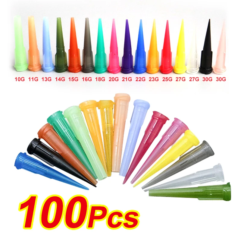 100pcs-10-30G-30mm-TT-Assorted-Plastic-Conical-Smoothflow-Tapered ...