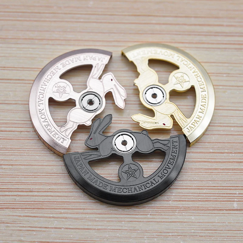 Rabbit-Pattern-Movemen-Automatic-Hammer-Rotor-Pendulum-Weight-Watch ...