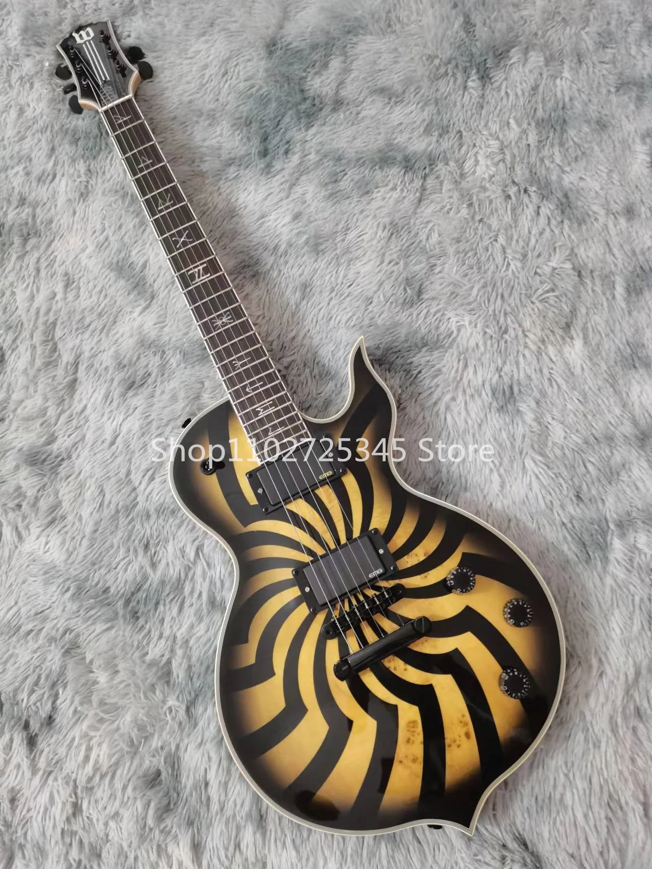 Guitarra-el-trica-de-6-cordas-fingerboard-Rose-Wood-ponte-fixa-acess ...