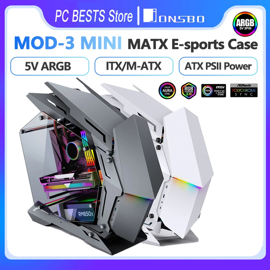 Jonsbo-MOD3-MINI-E-sports-Case-MATX-ITX-Computer-Game-Chassis-5V-ARGB ...