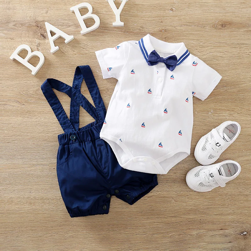Newborn Clothing Sailboat Cotton 0-18 Boys And Girls Summer Short ...