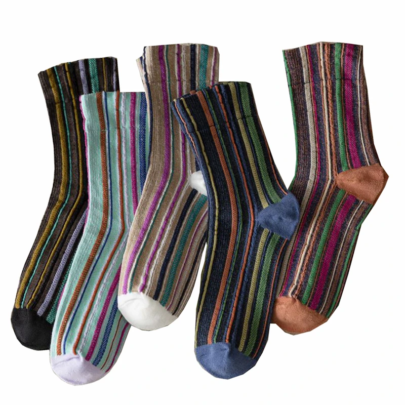 Korean Cotton Socks Vintage | Socks Autumn Winter Vintage | Long Socks ...