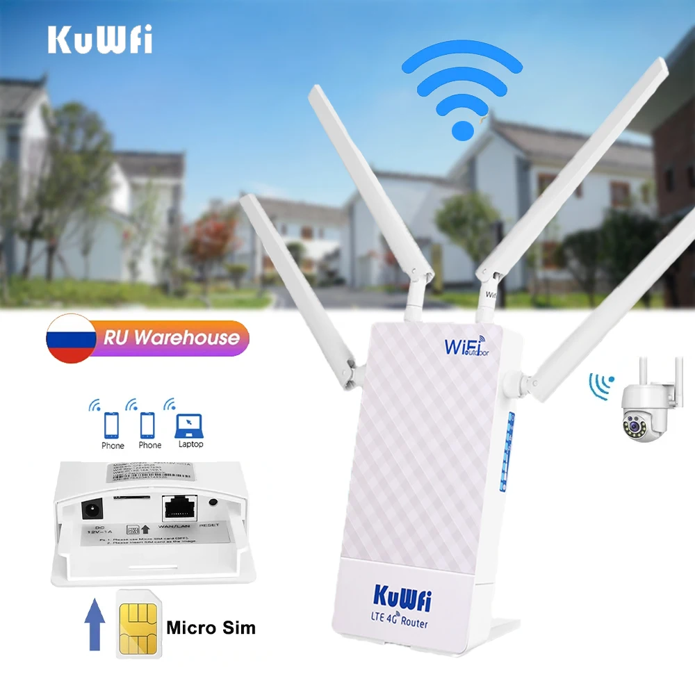 KuWFi-enrutador-inal-mbrico-4G-LTE-para-exteriores-resistente-al-agua-IP65-4G-compatible-con ...