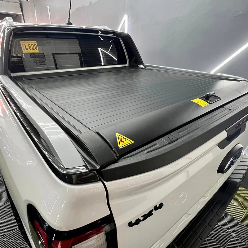 Retractable-aluminum-pickup-truck-bed-back-roller-lid-tonneau-cover-for ...