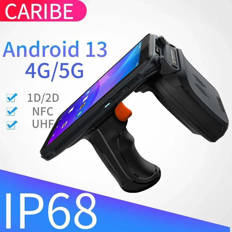 CARIBE-Handheld-Barcode-Scanner-para-Supermercado-Android-PDA-PL-60L-1D ...