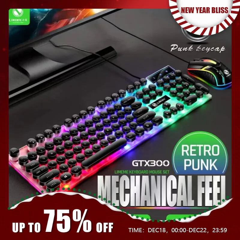 Lighting-USB-Wired-Keyboard-Desktop-Laptop-Luminous-Keyboard-Mouse-Set ...