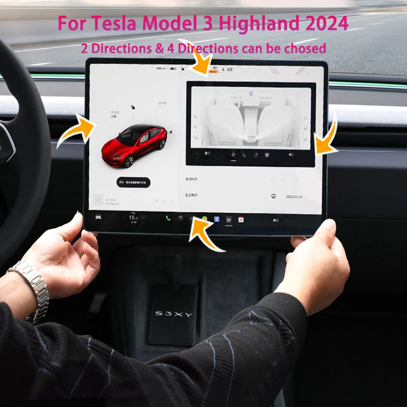 Screen-Rotation-Display-Bracket-For-Tesla-Model-3-2024-Highland-Swivel ...