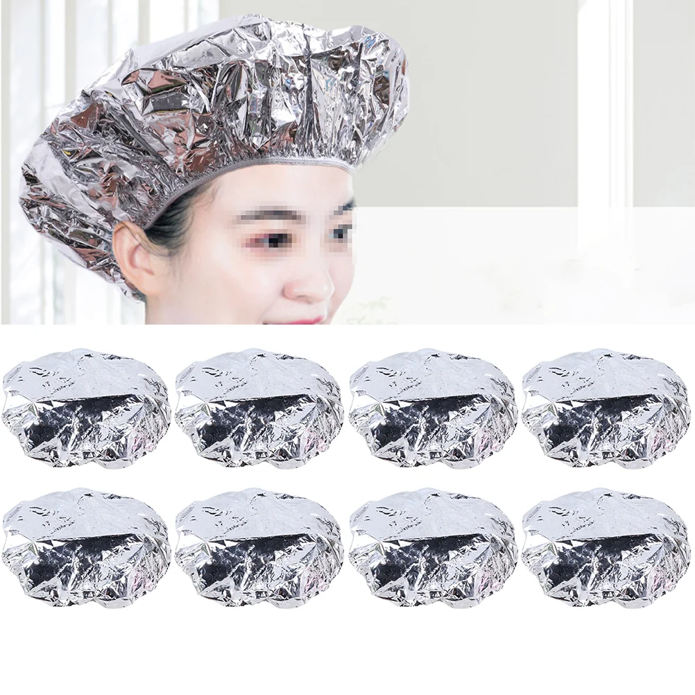 10pcs Self-Heating Tin Foil Hat Thickened Heating Steam Hair Mask Cap ...
