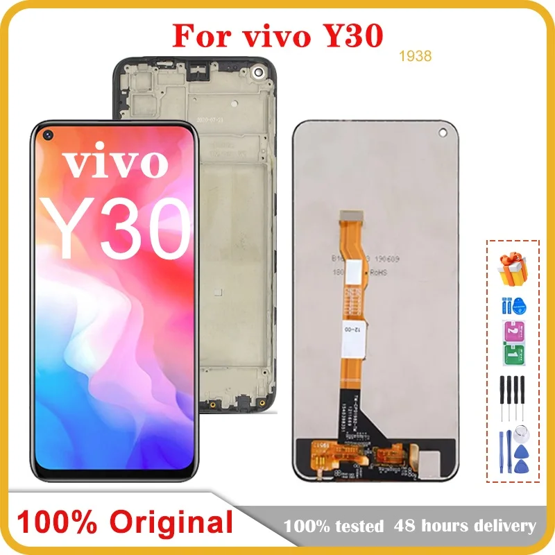 100-Original-For-VIVO-Y30-LCD-Display-Screen-Touch-Digitizer-Assembly ...