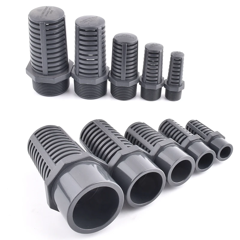 1-2-1-5-Male-Thread-UPVC-Permeable-Cap-Flower-Basket-Strainer-Screen-20 ...