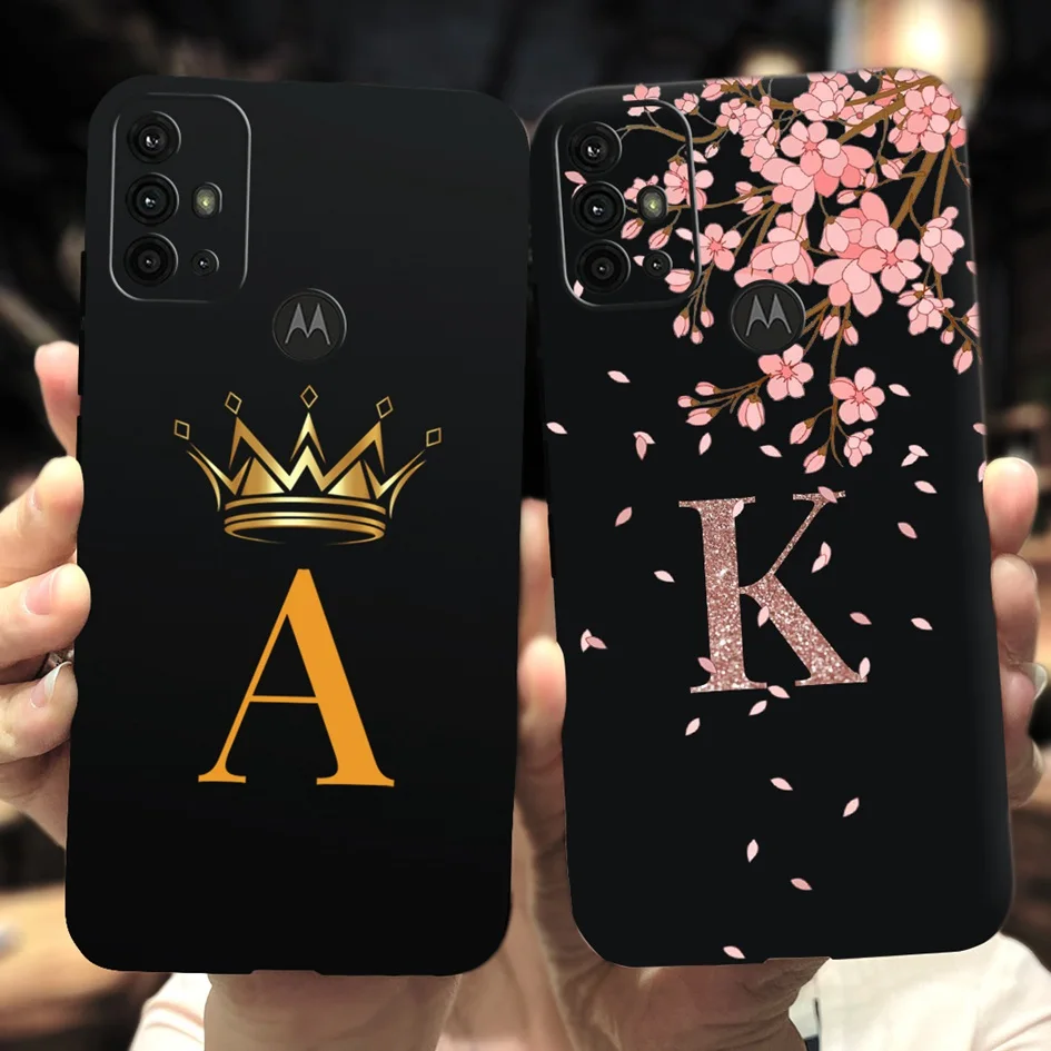 For-Motorola-Moto-G20-Case-XT2128-2-Cute-Cover-Crown-Flower-Letters ...