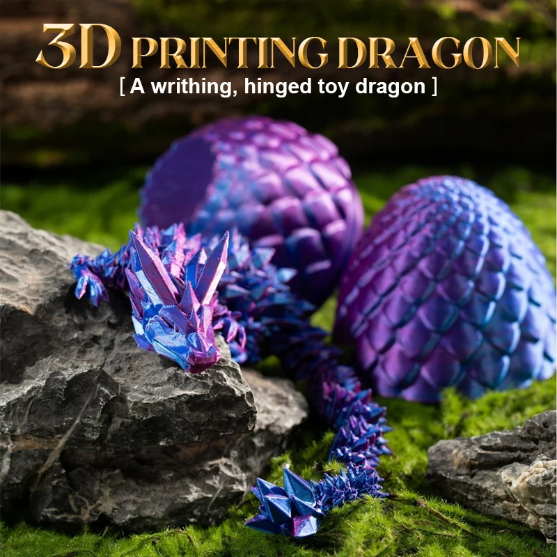 3D-Printed-Articulated-Dragon-With-Eggs-Movable-Flexible-Chinese ...