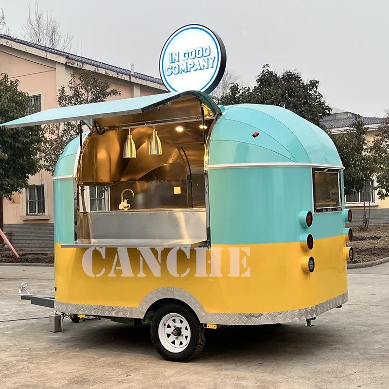 Movable-street-single-or-double-axles-food-trucks-trailer-for ...