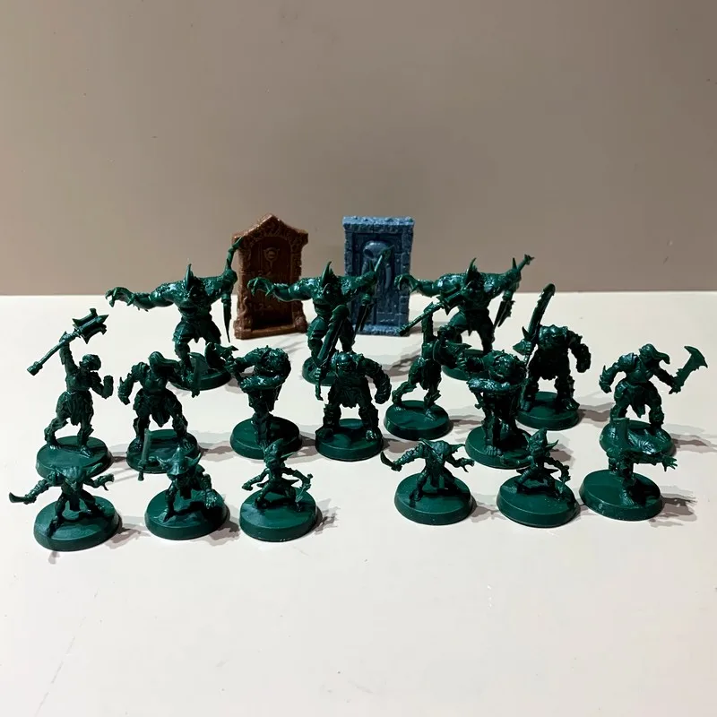 Pacote de 19 peças Heroquest Kellar's Keep Abominations Orcs Goblins ...