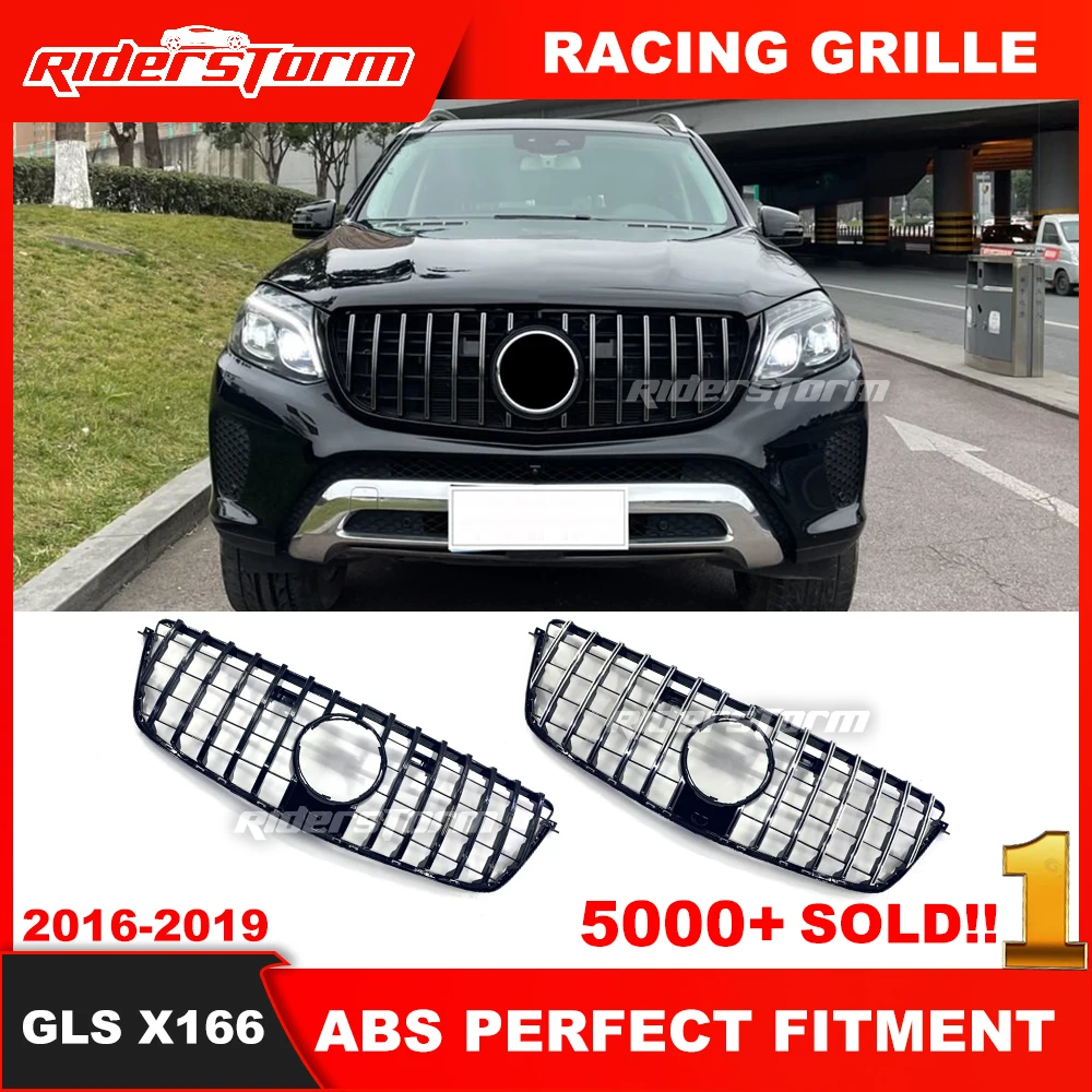 2016-2019-GT-style-grille-For-GLS-class-X166-GT-Grille-for-mercede-GLS ...