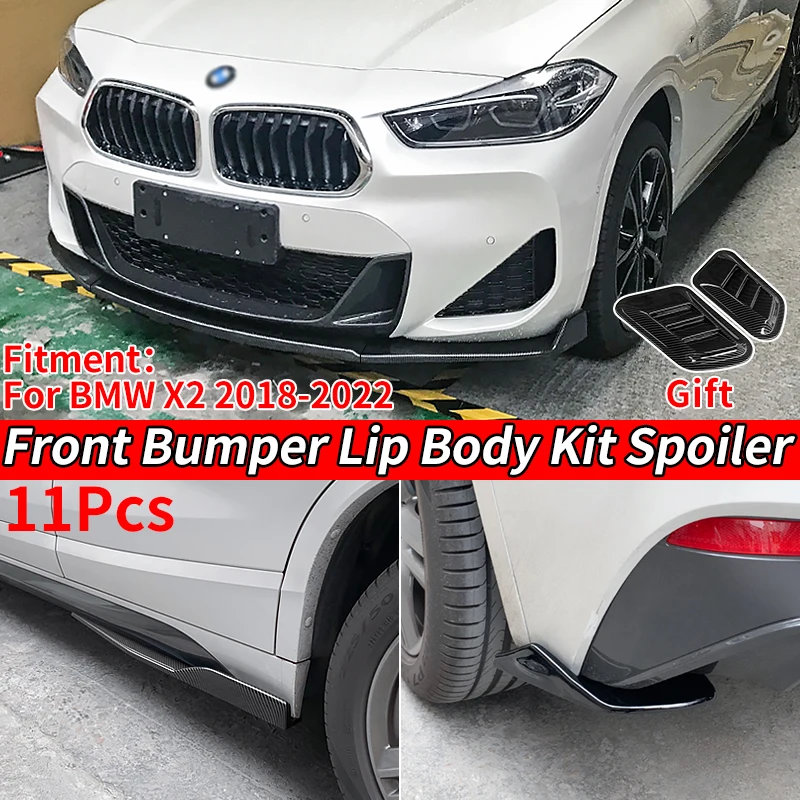 Car-For-BMW-X2-F39-2018-2022-Body-Kits-Front-Bumper-Splitters-Lip ...