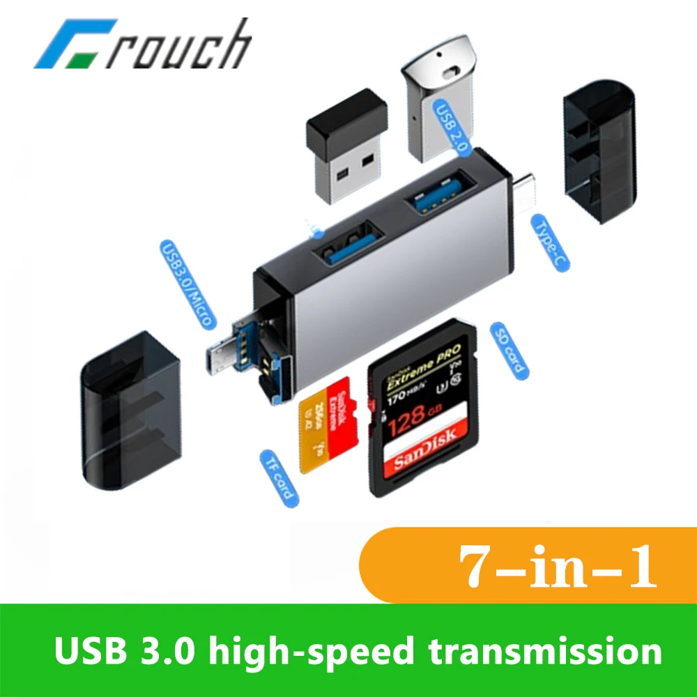 USB 3.0 SD 마이크로 TF 메모리 카드 어댑터, PC 노트북 액세서리, 멀티 스마트 리더 리더기, - 티몬
