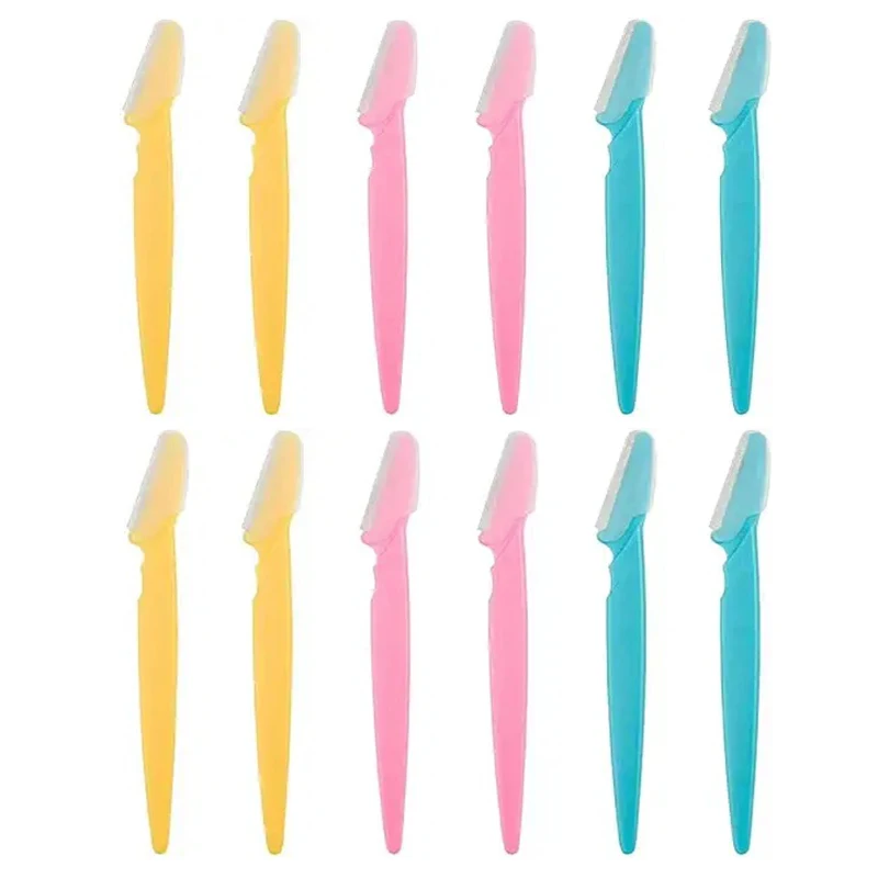 12Pcs Eyebrow Razors Multipurpose Exfoliating Dermaplaning Tool Face ...