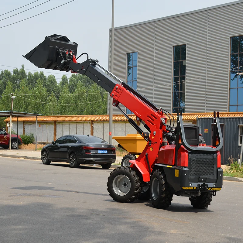 Free shipping custom mini skid steer loader EPA/EURO 5 telescopic arm ...