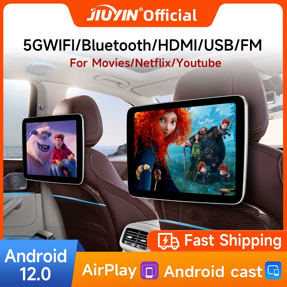 2024-New-Headrest-Monitor-Display-IPS-Android-Tablet-Touch-Screen-For ...
