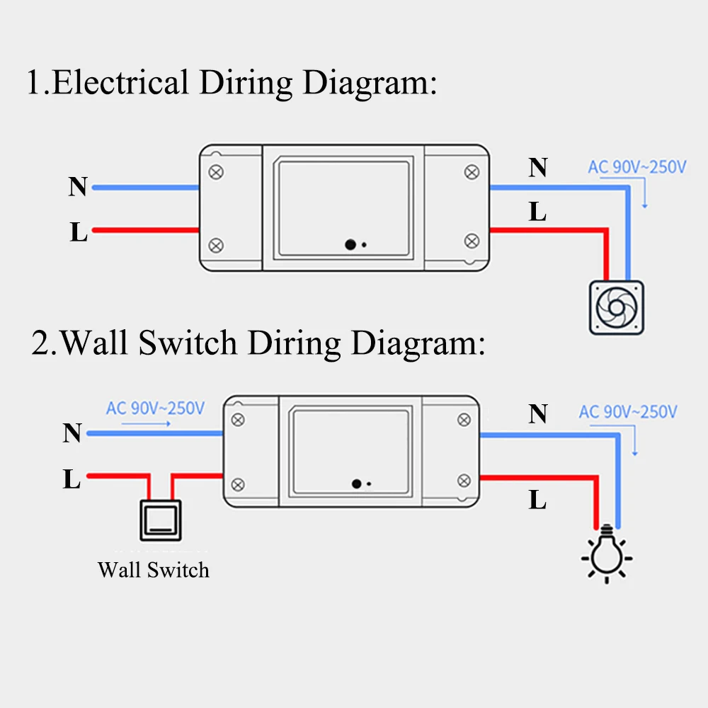 Tuya Smart Wifi Switch Mini Breaker Life Vezeték Nélküli Távirányítás ...