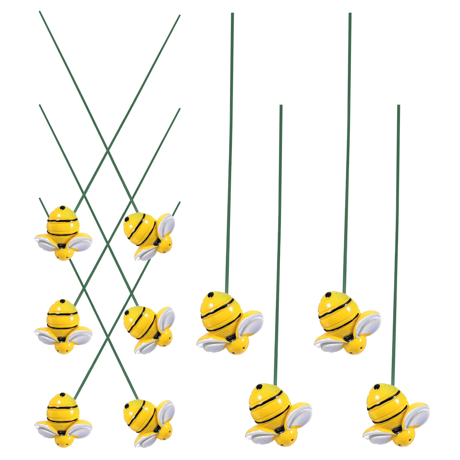 Bee-Garden-Stakes-Decoration-10Pcs-Bee-Sticks-Yards-Art-Sign-Flower-Pot ...