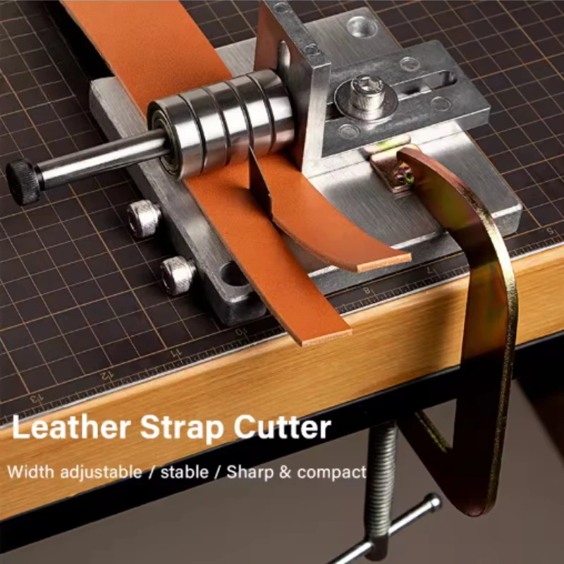 Professional Leather Strap Cutter Sharp Blades Adjustable Belt Strip ...