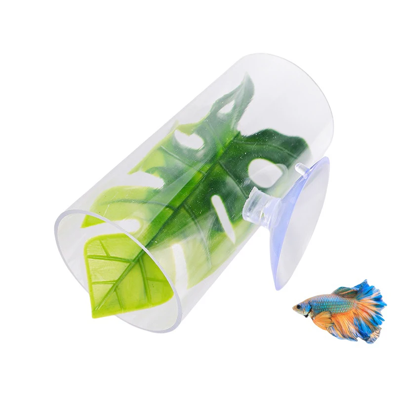 1Pc-Aquarium-Betta-Fish-Acrylic-Tube-Small-Tunnel-Hollow-Design ...