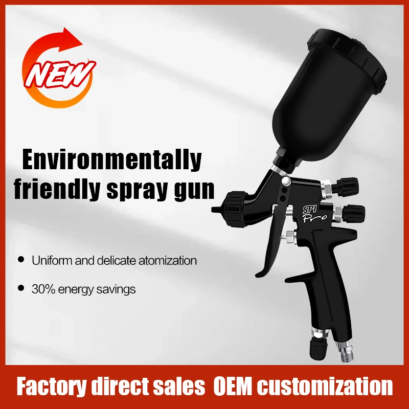 SPI Pro Spray Gun With 400ML Black Cups Air Spray Gun Mini Repair Spray ...