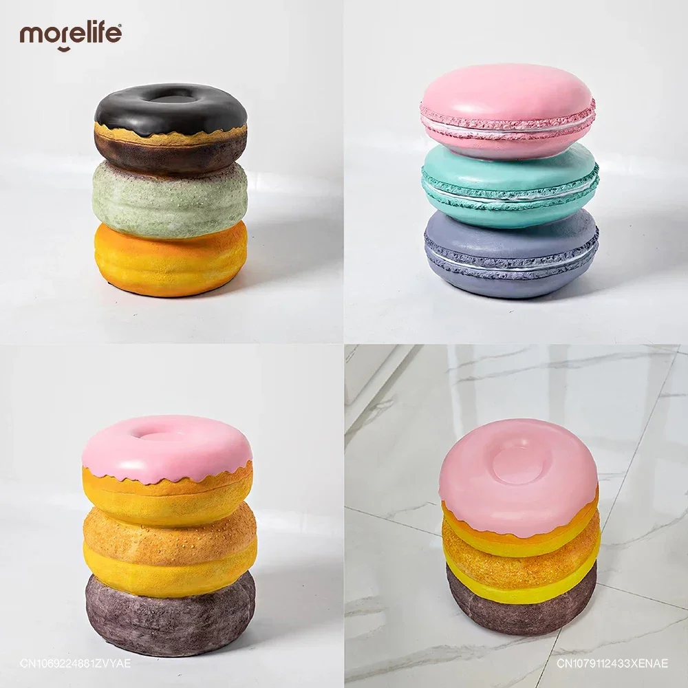 Shoe-Changing-Stool-Donut-Model-Prop-Decoration-Cookie-Stools-Creative ...