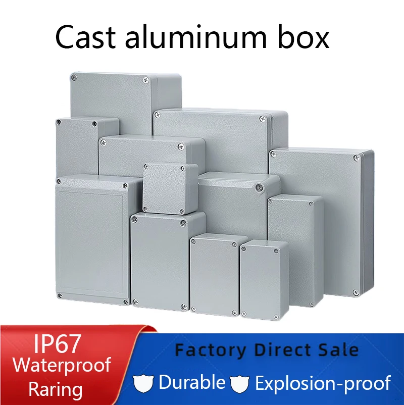 IP67 outdoor waterproof cast aluminum junction box, industrial ...
