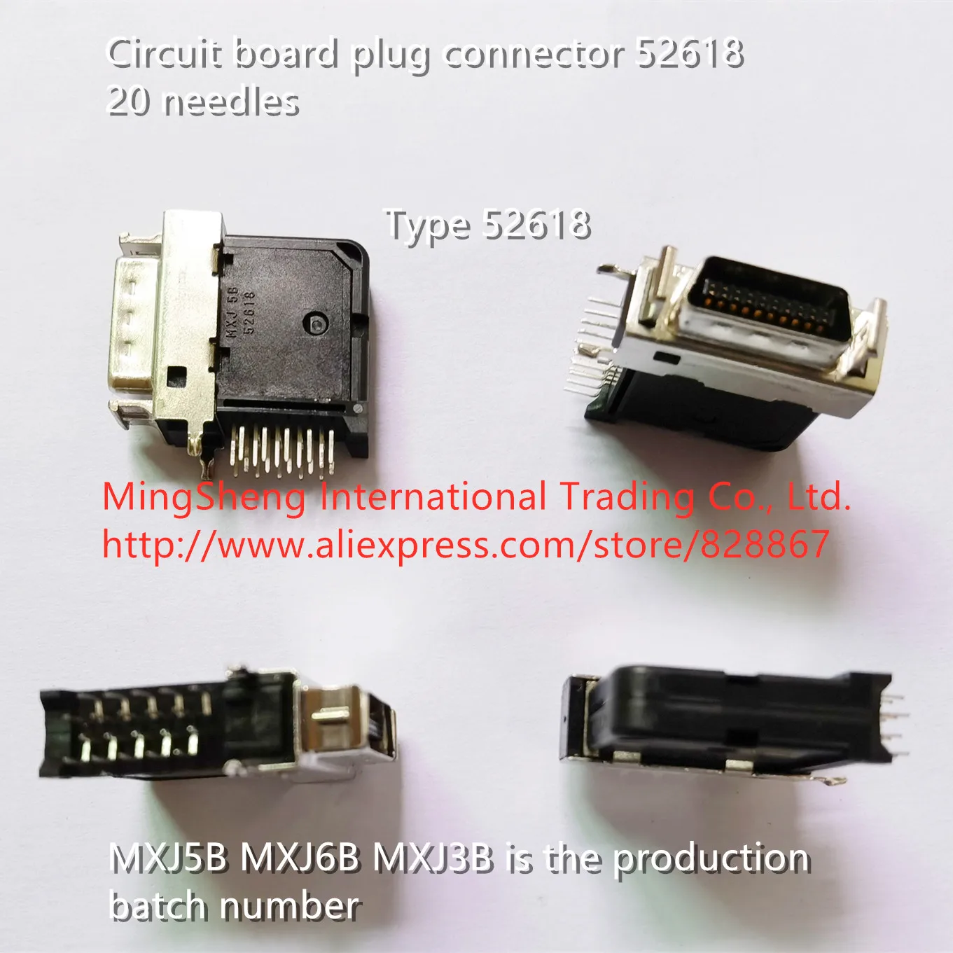 オリジナル新100% 回路基板プラグコネクタMXJ5B MXJ6B MXJ3B 52618 20針|needle| - AliExpress