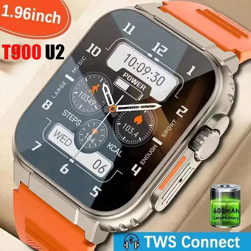 New-Watch-T900-U2-Smart-Watch-49mm-2024-New-NFC-Men-Women-GPS-Track ...